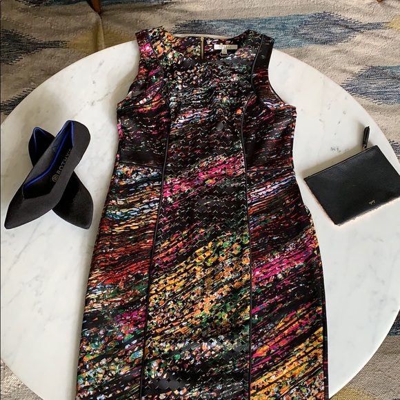 Spense | Dresses | Spense Shift Dress In Colorful Print | Poshmark